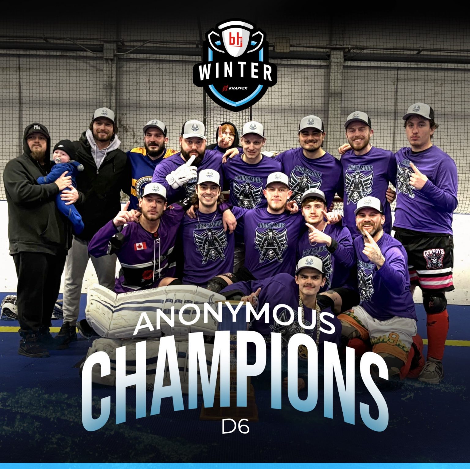Check out our 2025 Winter Adult League Champions! - Ball Hockey